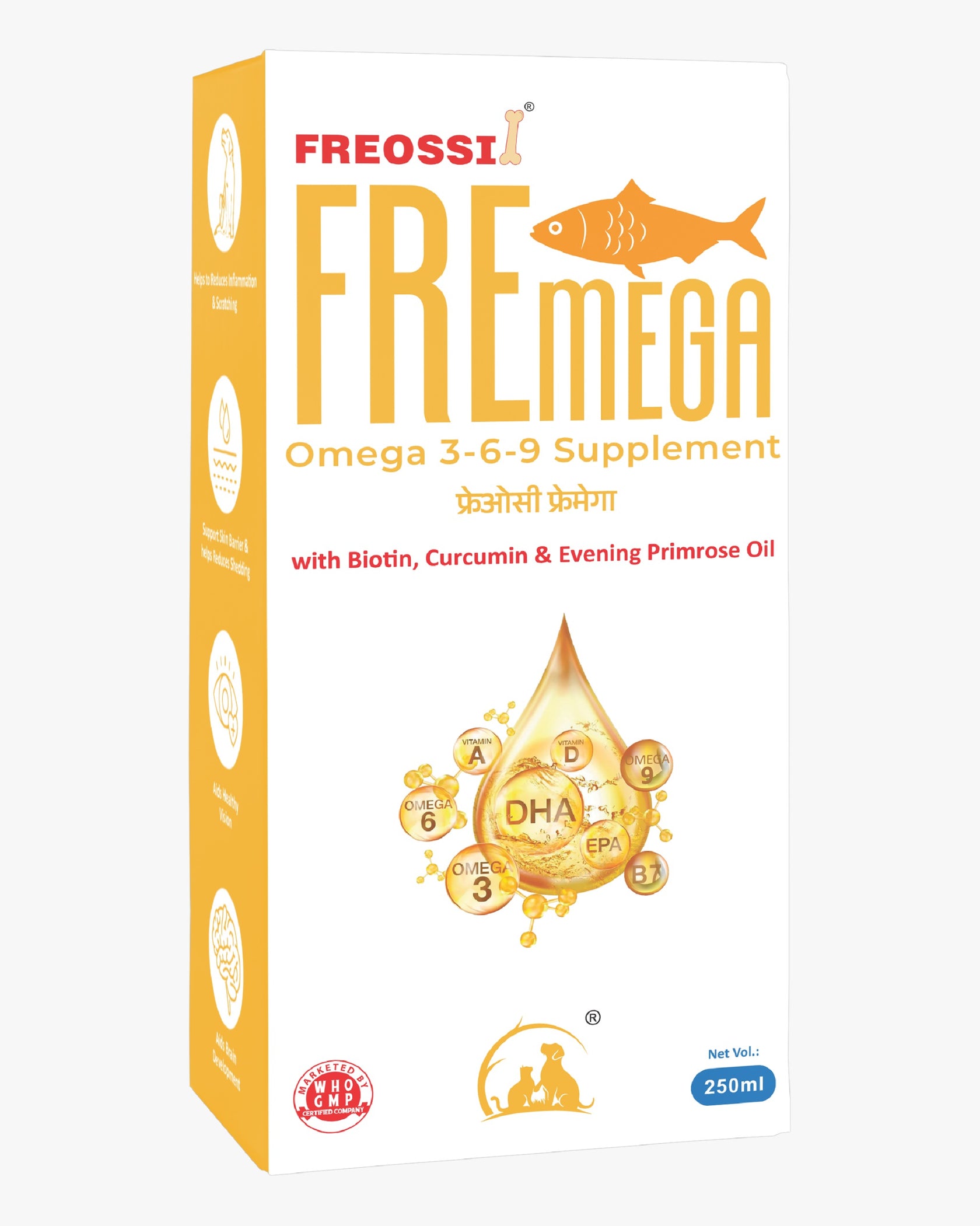 Omega 3-6-9 Supplement with Biotin | Freossi